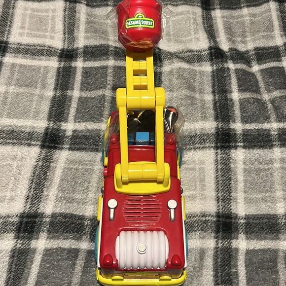 Mattel | Toys | Vintage Sesame Street Fire Engine Vehicle Elmo To The ...